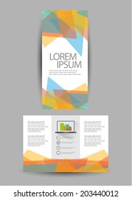 Flat Brochure Design Stock Vector (Royalty Free) 203440012 | Shutterstock