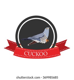 Flat Icon Cuckoo Vector Format Eps10 Stock Vector (Royalty Free ...