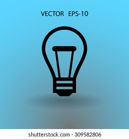 Flat Icon Idea Vector Illustration Stock Vector (Royalty Free ...