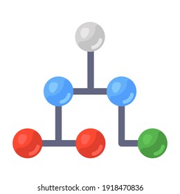Flat Vector Design Nodes Network Topology Stock Vector (Royalty Free ...