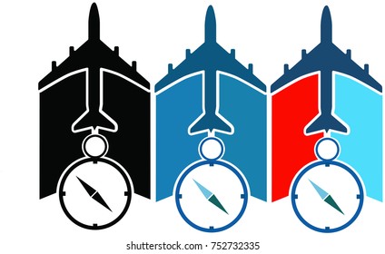 Flight Compass Vector Stock Vector (Royalty Free) 752732335 | Shutterstock