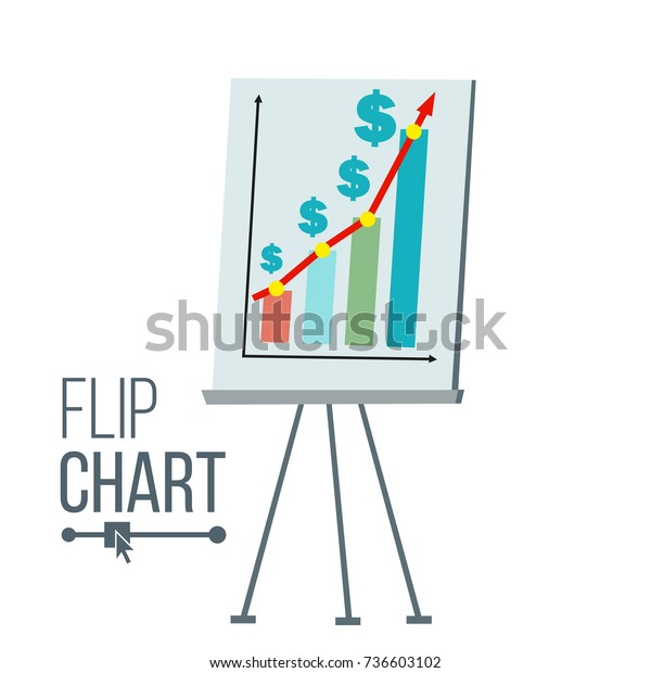 Flip Chart Vector Flat Cartoon Isolated Stock Vector (Royalty Free ...