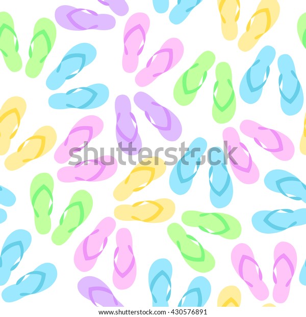 Flip Flops Seamless Texture Beach Background: vector de stock (libre de ...