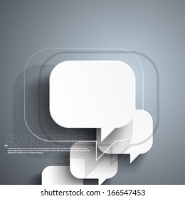 Floating Speech Bubble Background Stock Vector (Royalty Free) 166091360 | Shutterstock