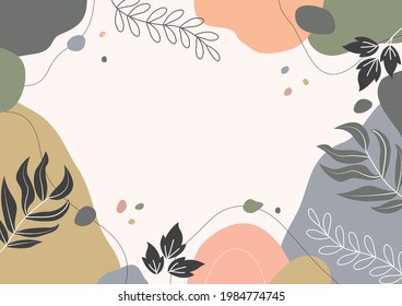 Colorful Floral Background Presentation Wallpaper Stock Vector (Royalty ...