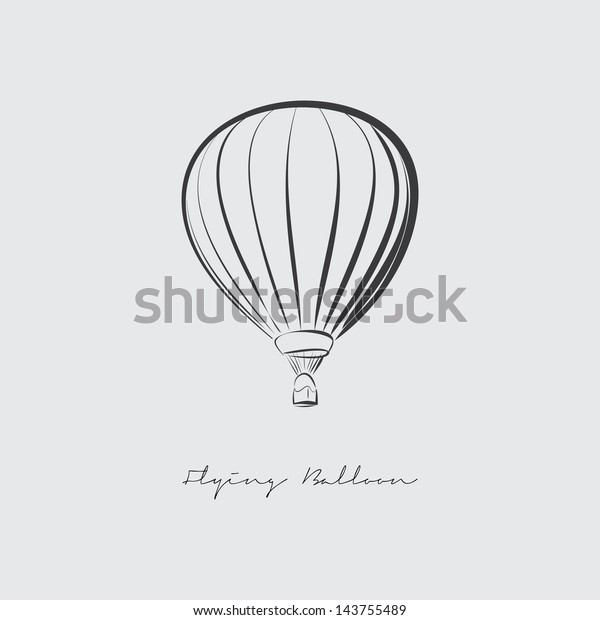 Flying Balloon Vector Stock Vector (Royalty Free) 143755489 | Shutterstock