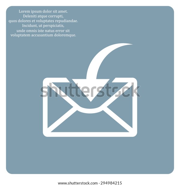 Flying Message Template Icon Vector Design Stock Vector (Royalty Free ...