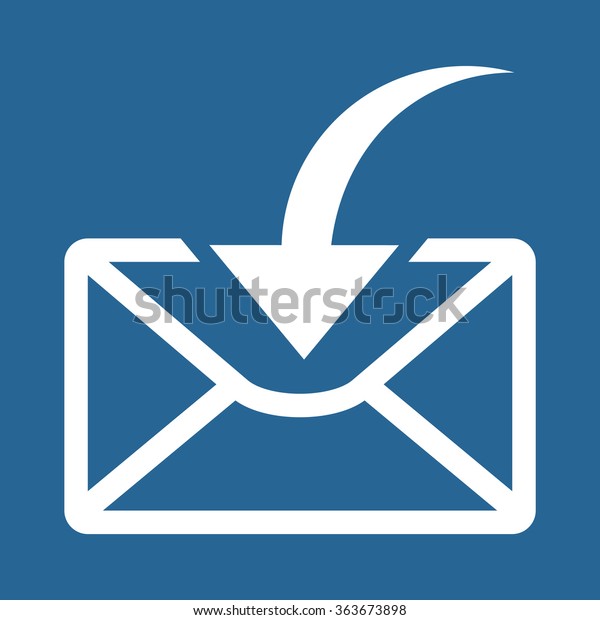Flying Message Template Icon Vector Illustration Stock Vector (Royalty ...
