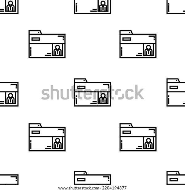 Folder Icon Pattern Seamless Folder Pattern Stock Vector (Royalty Free ...