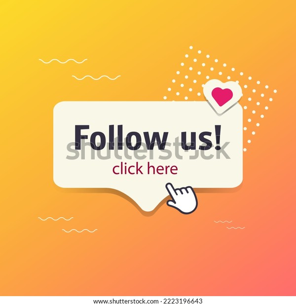 40 Follow Us Here Poster Royalty-Free Images, Stock Photos & Pictures ...