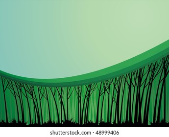 Forest Theme Background Stock Vector (Royalty Free) 48999406 | Shutterstock
