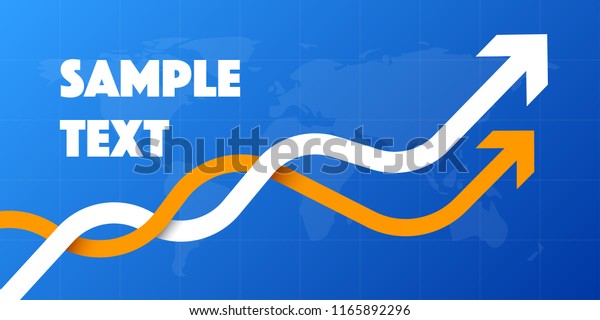 Two Directed Upwards Intertwining Lines Arrows: Over 2 Royalty-Free ...
