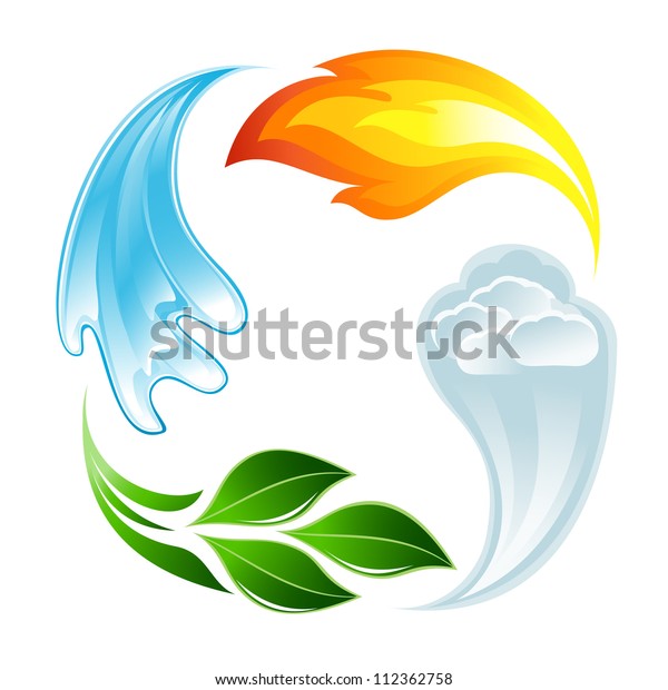 Four Elements Life Stock Vector (Royalty Free) 112362758 | Shutterstock