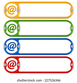 Four Frames Screws Email Icon Stock Vector (Royalty Free) 227526346 ...