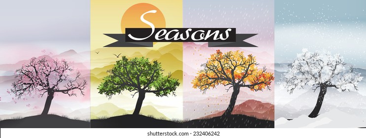 21,376 Season Banner 4 Season Images, Stock Photos, 3D objects ...