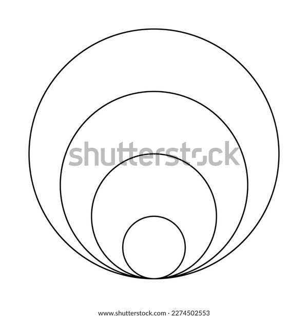 Four Stacked Concentric Circles Diagram Stock Vector (Royalty Free) 2274502553 | Shutterstock