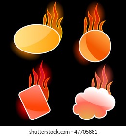 Four Vector Fire Bubbles Stock Vector (Royalty Free) 47705881 ...