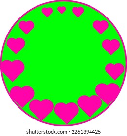 Frame Green Screen Valentine Day Stock Vector (Royalty Free) 2261394425 ...
