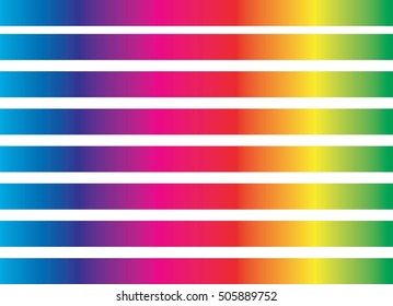 Frames Set Collection Horizontal Line Color Stock Vector (Royalty Free ...