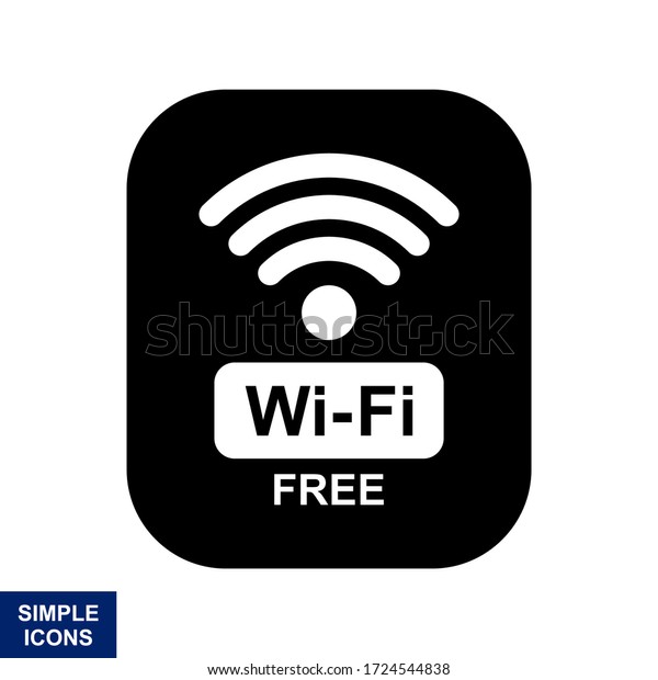 Free Wifi Icon Symbol Vector Wifi Stock Vector (Royalty Free) 1724544838 | Shutterstock