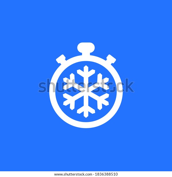 Freezing Time Icon Timer Stock Vector (Royalty Free) 1836388510 ...