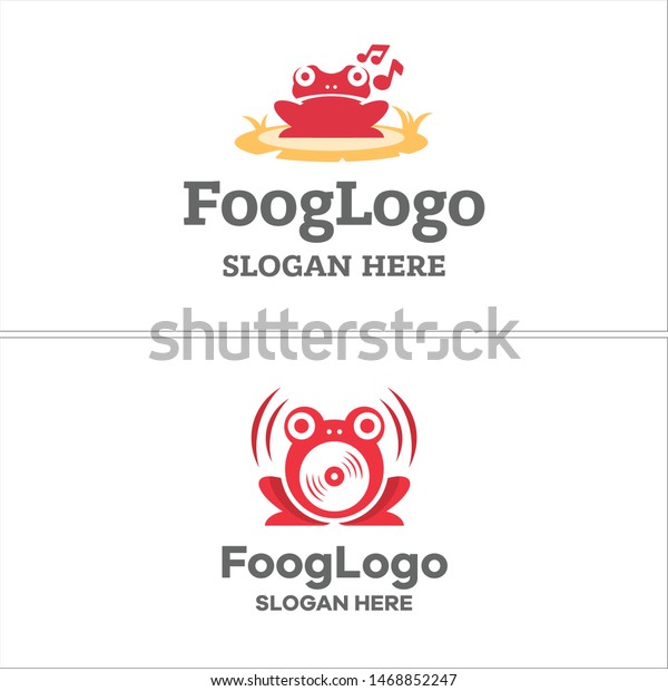 Frog Red Vibrate Icon Note Musical Stock Vector (Royalty Free ...
