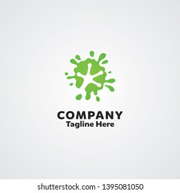 Frog Splash Hand Logo Gradient Style Stock Vector (Royalty Free ...