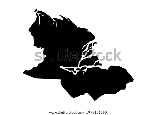 Fully Editable Detailed Vector Map Delta Stock Vector (Royalty Free ...