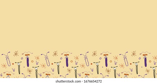 Fun Bicycle Border Vector Graphics On Stock Vector (Royalty Free ...