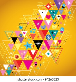 Fun Squares Background Stock Vector (Royalty Free) 94329988 | Shutterstock