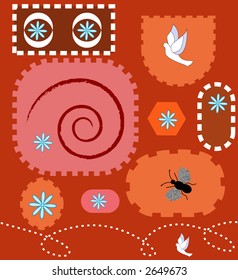 Funky Fun Shapes Vector Easily Editable Stock Vector (Royalty Free ...