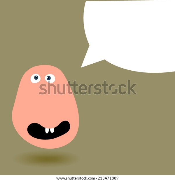 Funny Face Text Bubble Set Eps: vector de stock (libre de regalías ...