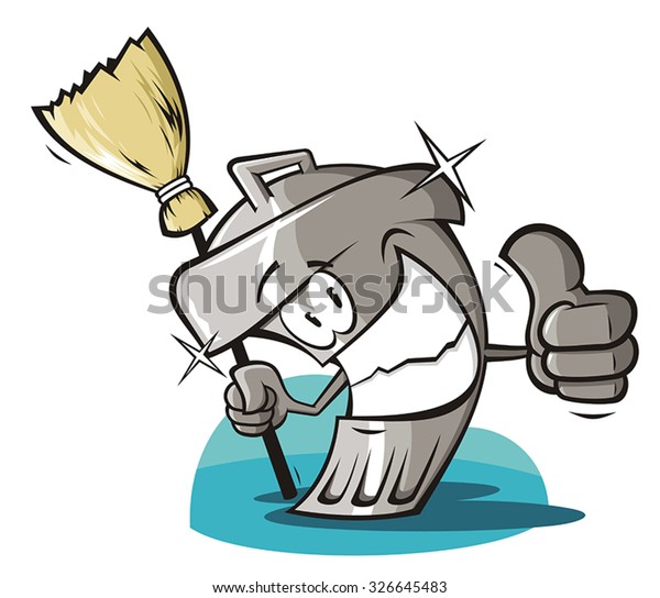 Funny Garbage Can Stock Vector (Royalty Free) 326645483 | Shutterstock