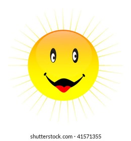 Funny Sun Stock Vector (Royalty Free) 41571355 | Shutterstock