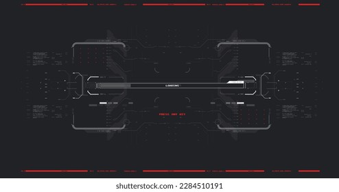 Futuristic Progress Loading Bar Modern Web Stock Vector (Royalty Free ...