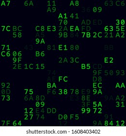 Futuristic Tech Background Green Sparse Hexademical Stock Vector (Royalty Free) 1608403402 ...