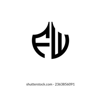 Fw Logo Design Vector Illustration Photos, Images & Pictures | Shutterstock