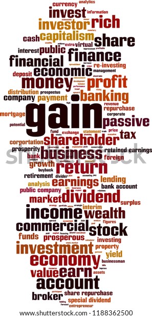 Gain Word Cloud Concept Vector Illustration Stock Vector (Royalty Free ...