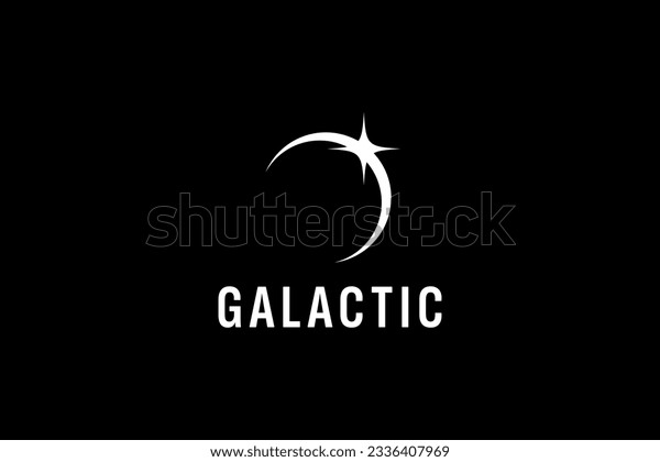 Galactic Logo Vector Icon Illustration Stock Vector (Royalty Free ...