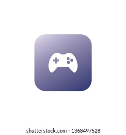 Game Controller Icon Blue Background Stock Vector (Royalty Free ...