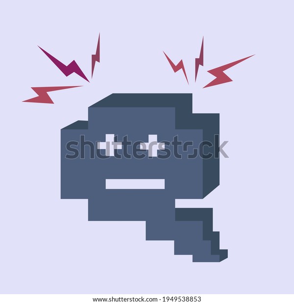 Game Error Depicts Error Emogi Game Stock Vector (Royalty Free ...