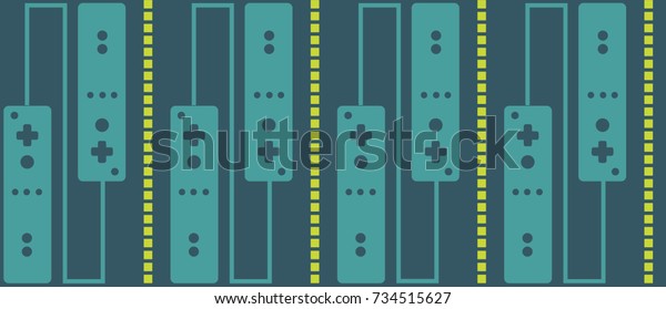 Gamer Pattern 2 Stock Vector (Royalty Free) 734515627 | Shutterstock