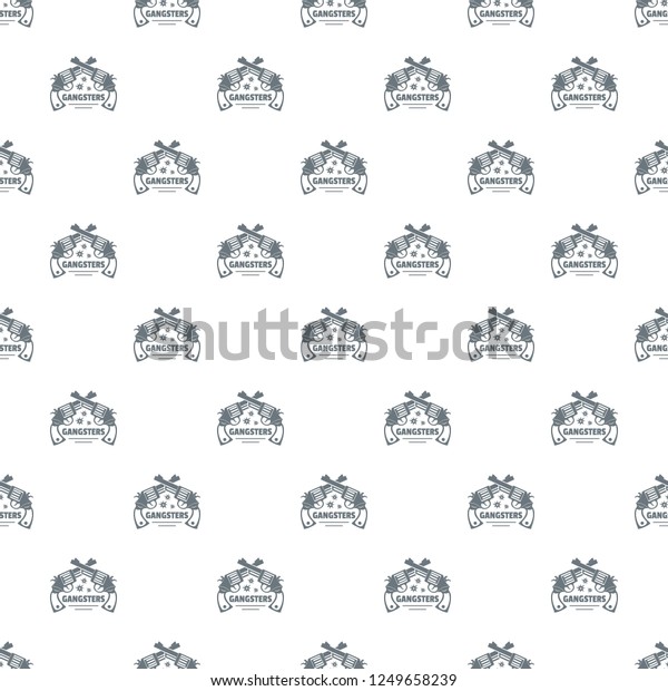 Gangsters Pattern Vector Seamless Repeat Any Stock Vector (Royalty Free ...