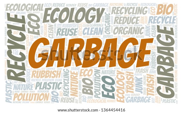 Garbage Word Cloud Stock Vector (Royalty Free) 1364454416 | Shutterstock
