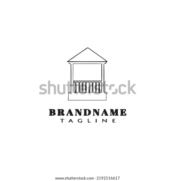Gazebo Logo Icon Design Vector Modern Stock Vector (Royalty Free ...