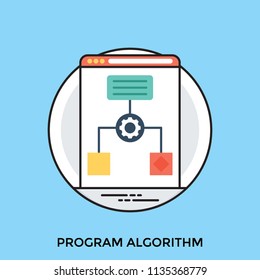 Program Algorithm Icon Concept Stock Vector (Royalty Free) 1350819089 ...