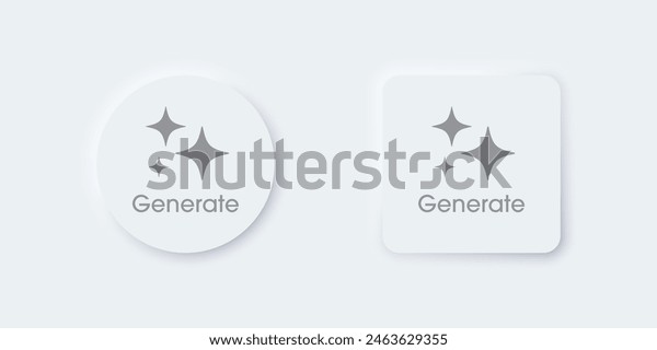 Generate Ai Button Artificial Intelligence Machine Stock Vector ...