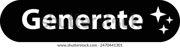 Generate Ai Button Llm Artificial Intelligence Stock Vector (Royalty ...