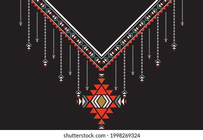 Traditional Geometric Ethnic Style Design Motif Stock Illustration ...