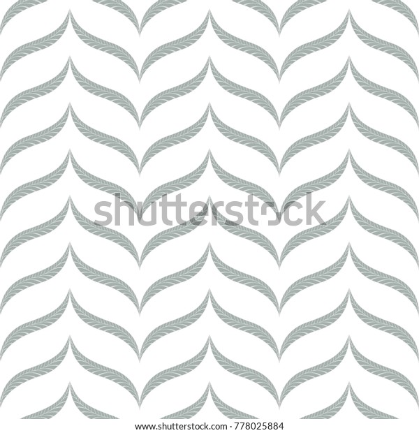 Geometric Pattern Leaves Seamless Vector Background Stock Vector ...